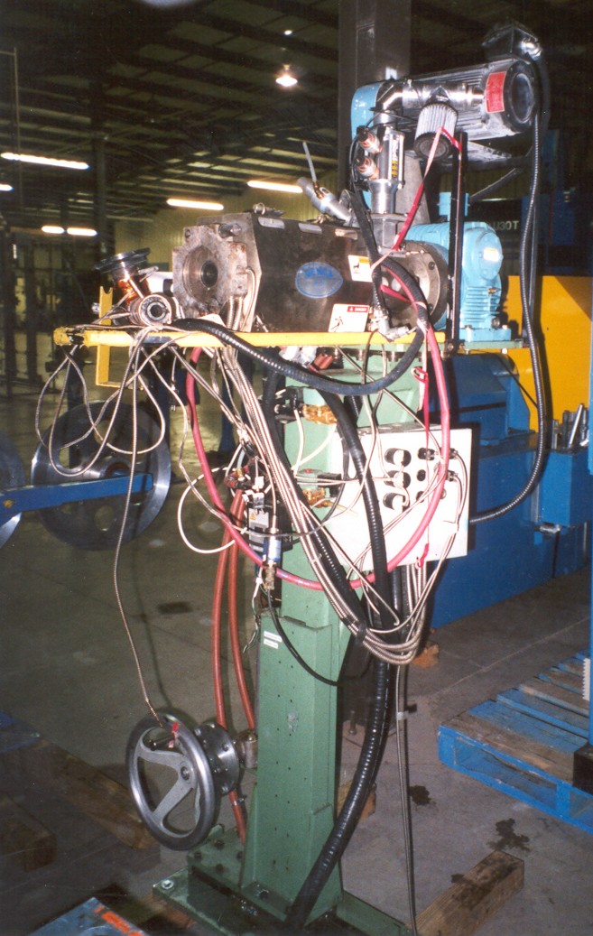 3/4" Genca Extruder, 24:1, PFLEX, 3 HP Motor